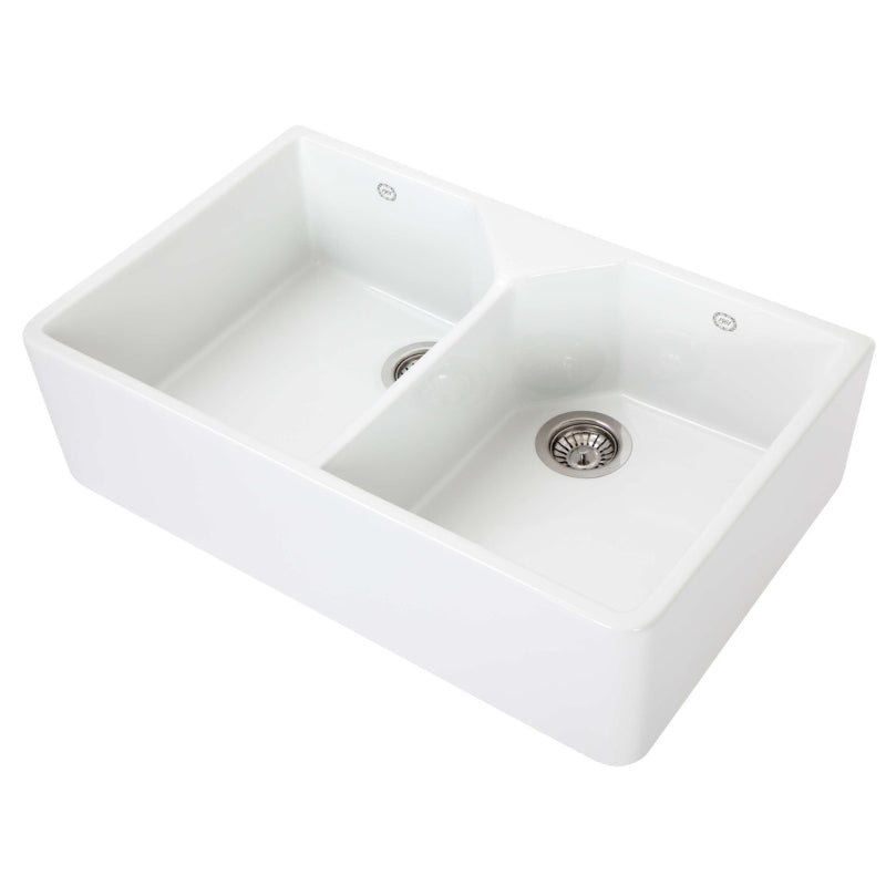 1901 Double Butler Sink 800mm - Gloss White — Blue Leaf Bathware & Tiles