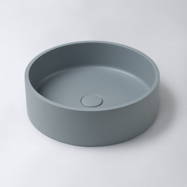 Eight Quarters Concrete Circle Grey — Blue Leaf Bathware & Tiles