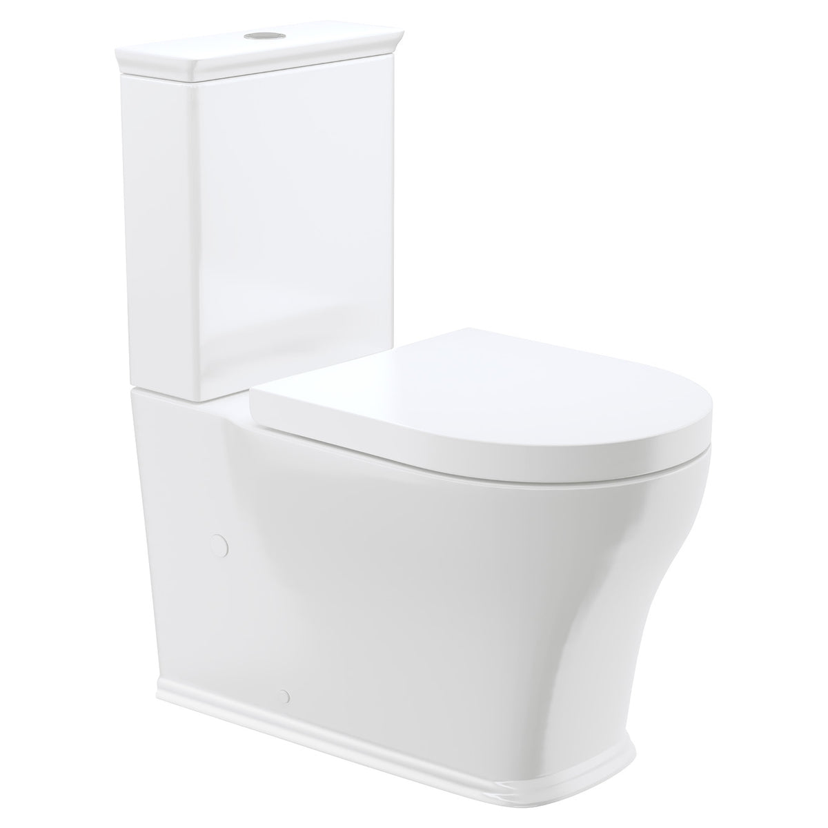 Fienza Lillian Tornado Flush Back-to-Wall Toilet Suite - White Gloss ...