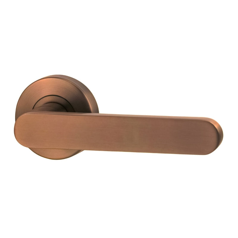 Lockwood Lever V3 Passage Set With Latch - Satin Bronze PVD — Blue Leaf ...