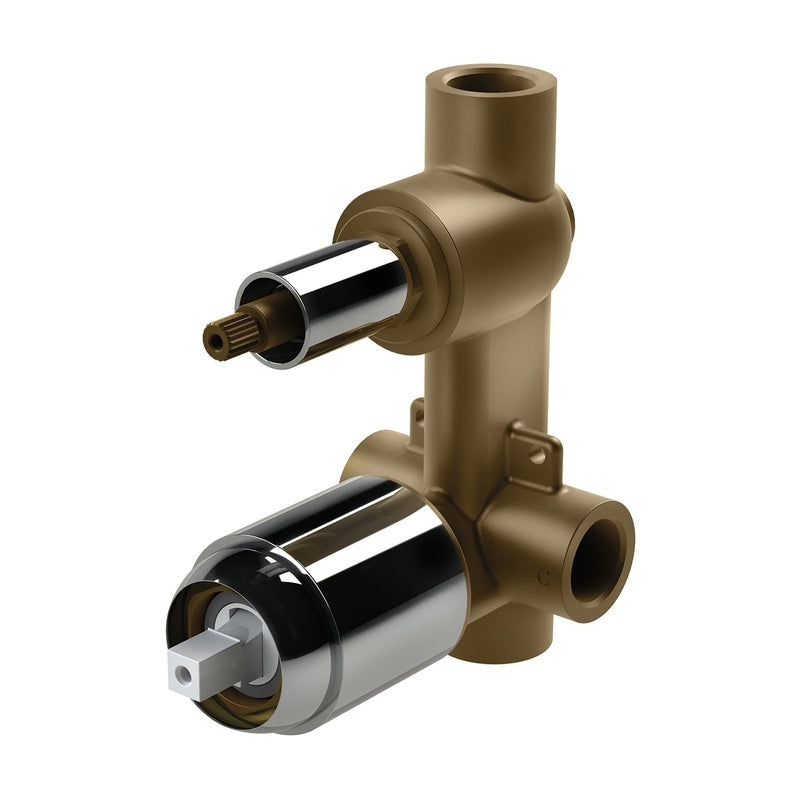 Phoenix Builders Shower / Bath Diverter Mixer Body Only - Chrome — Blue Leaf Bathware & Tiles