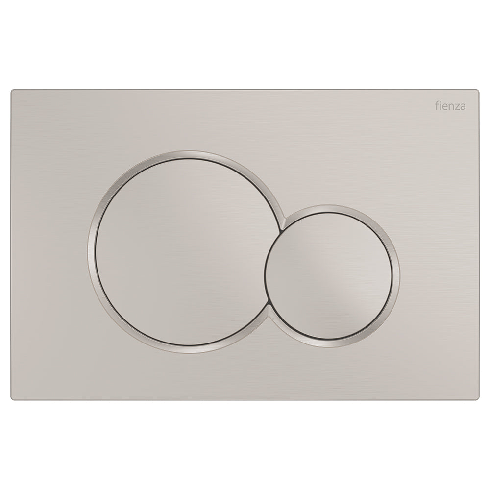 Fienza Sigma Round Button Flush Plate - Brushed Nickel — Blue Leaf ...