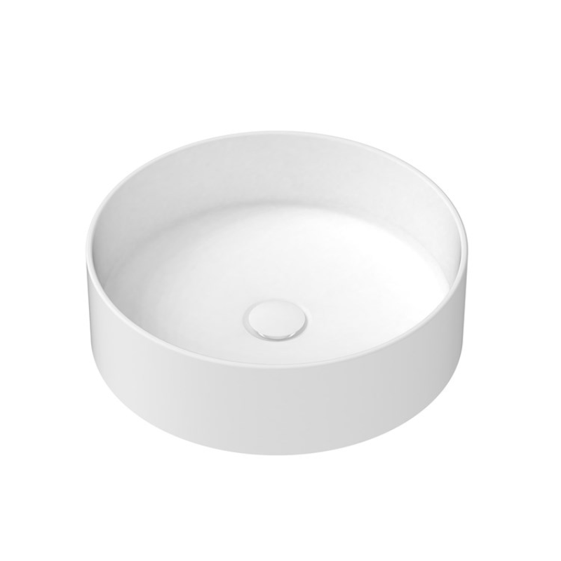 ADP Robbie 400mm Ceramic Above Counter Basin - Matte White — Blue Leaf ...