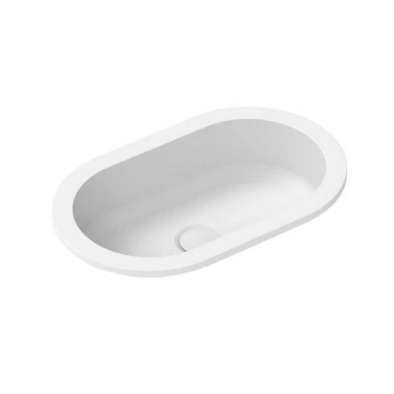 ADP Isla 450mm Solid Surface Inset Basin - White — Blue Leaf Bathware ...