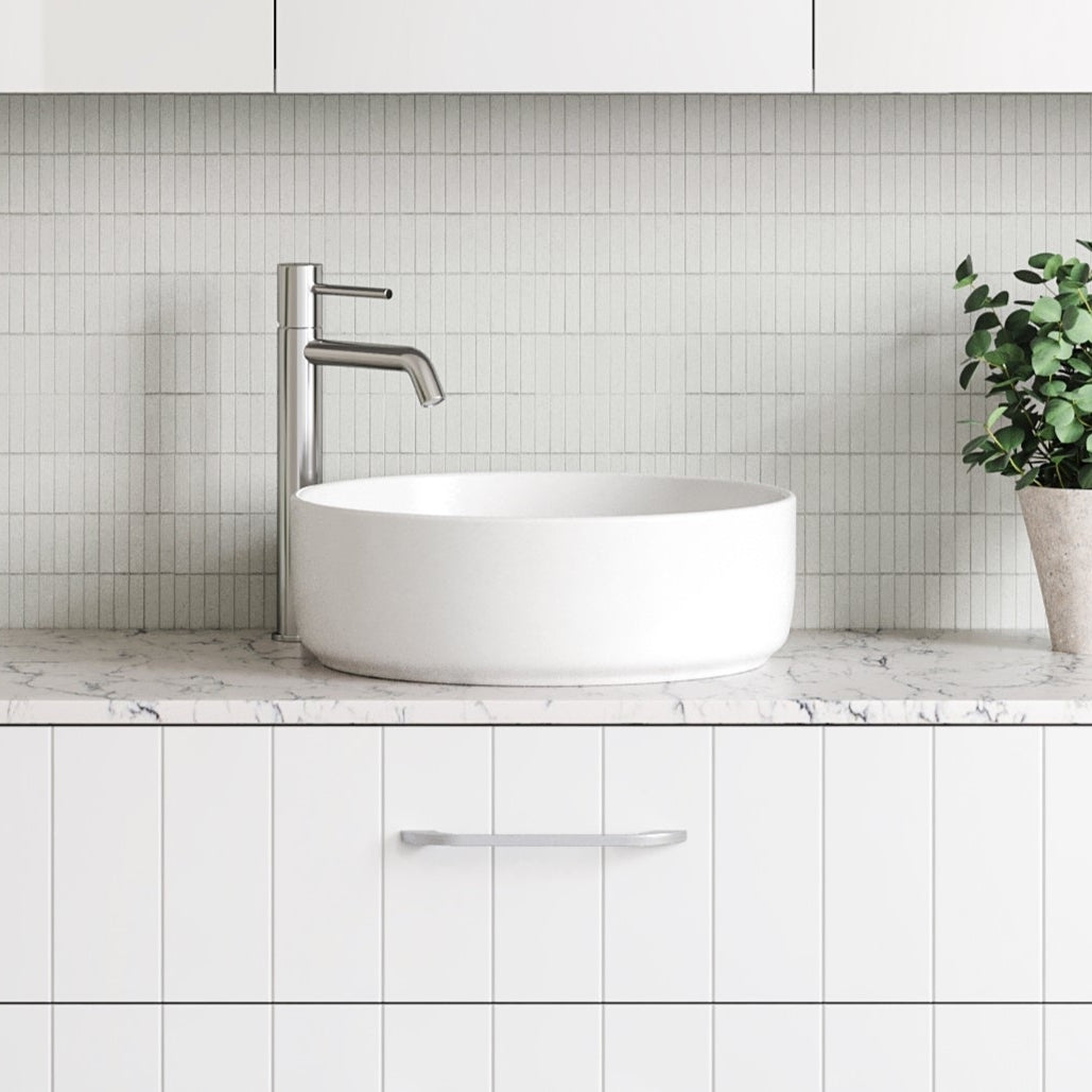 Timberline Allure Above Counter Basin - White Matt