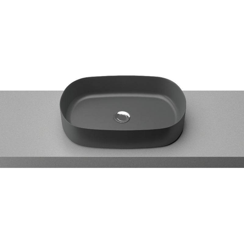 Timberline Myrtle Above Counter Basin - Black Matt — Blue Leaf Bathware ...