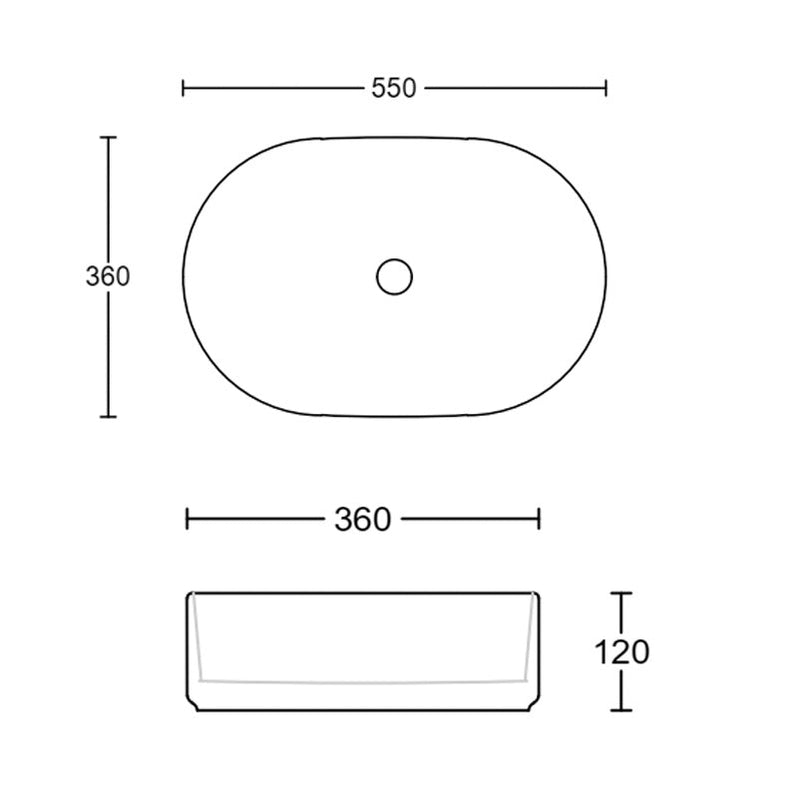 Timberline Myrtle Above Counter Basin - White Gloss — Blue Leaf ...