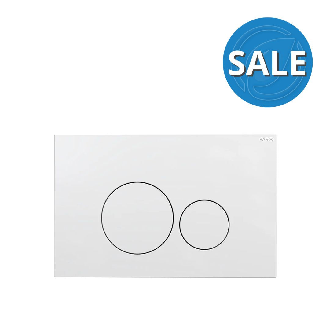 Parisi Tondo Push Panel - White Gloss — Blue Leaf Bathware & Tiles