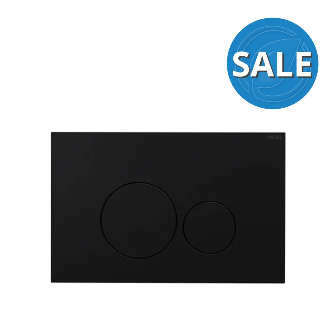 Parisi Tondo Push Panel - Matt Black — Blue Leaf Bathware & Tiles